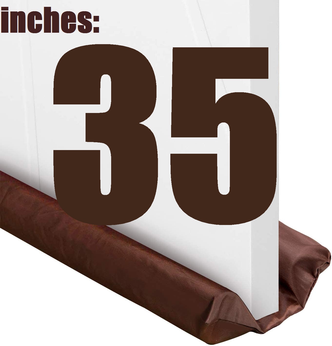 Door Draft and Dust Stopper Brown the Color 18-52 Inches Door Air ...