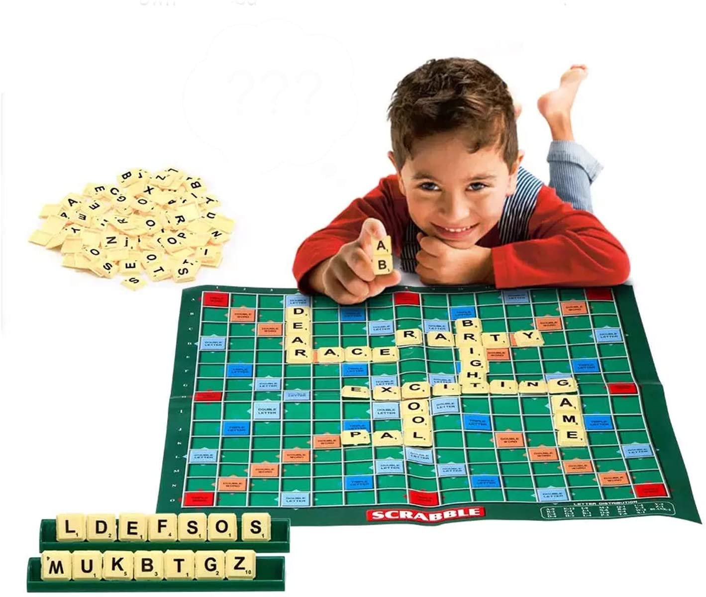 Scrabble Board Game -Scrabble Game For Kids Cross Word Game Scrabble ...