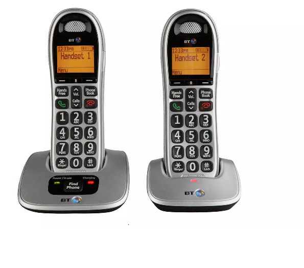 BT 4000 Dual (02 sets) intercom plus PTCL Wireless landline Phone Hearing Aid Compatible with ...