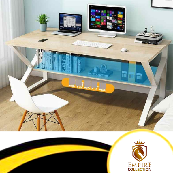 Office Table Desktop Table With Book Shelf Office Desk Book Shelf ...