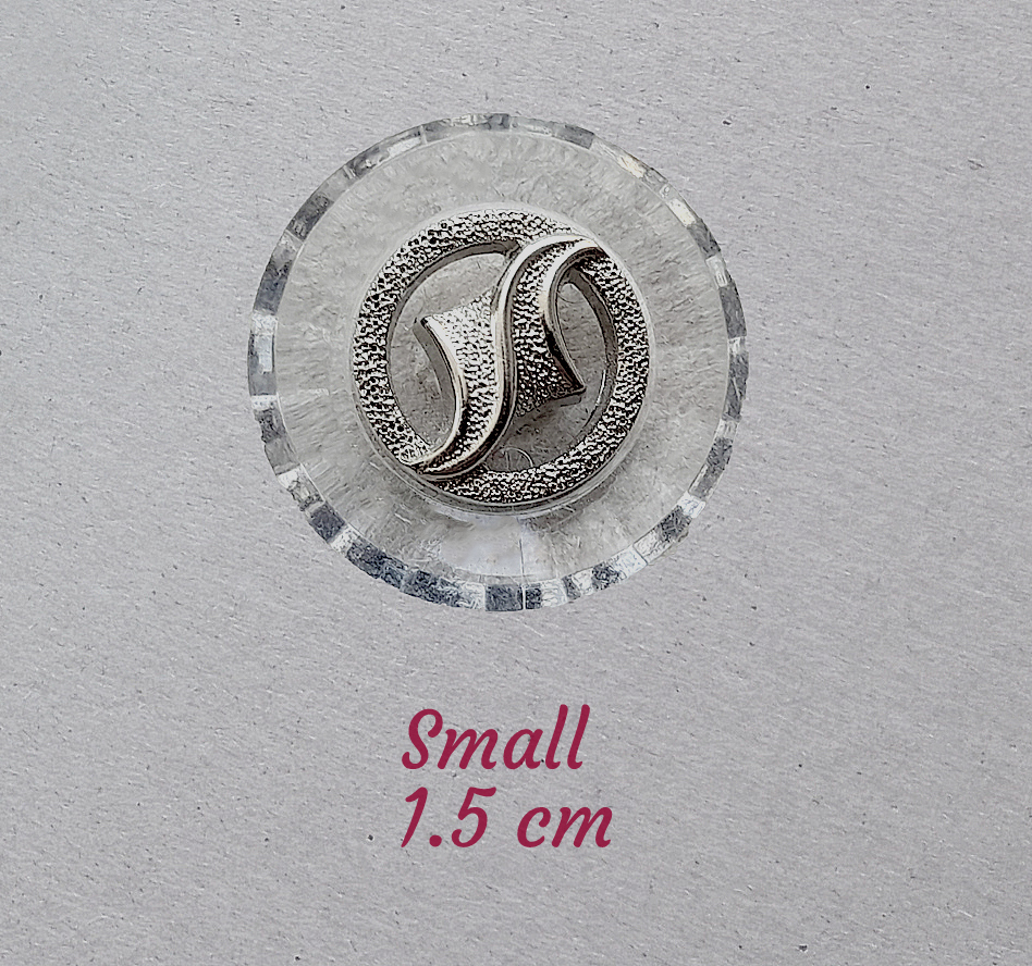 4-Pieces Elegant glass-plastic fancy Buttons | Fancy Buttons for Men ...