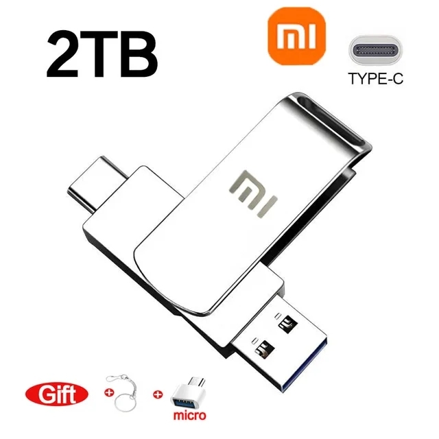 Xiaomi 2TB Metal USB 3.0 Flash Drives High Speed Pendrive 1TB 512GB USB ...
