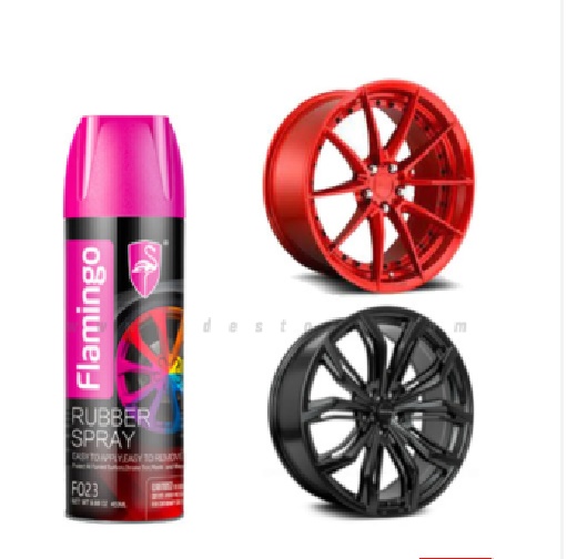 Flamingo Rubber Spray Paint - Black – 450 ML | Daraz.pk