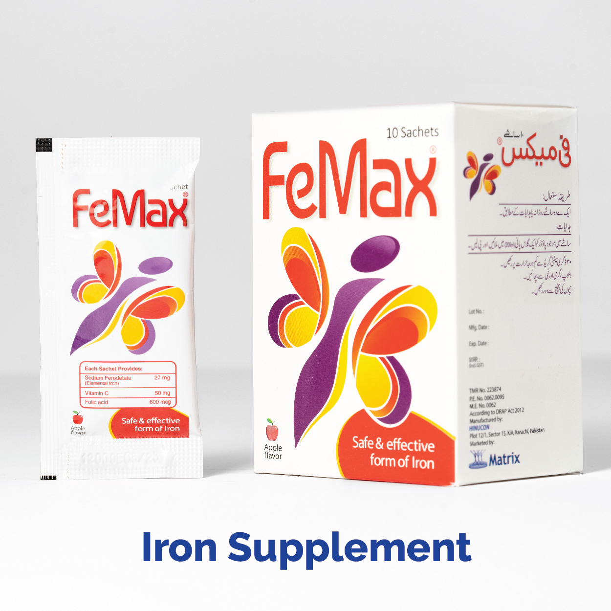 FeMax Sachet Iron Supplement - Matrix Pharma | Daraz.pk