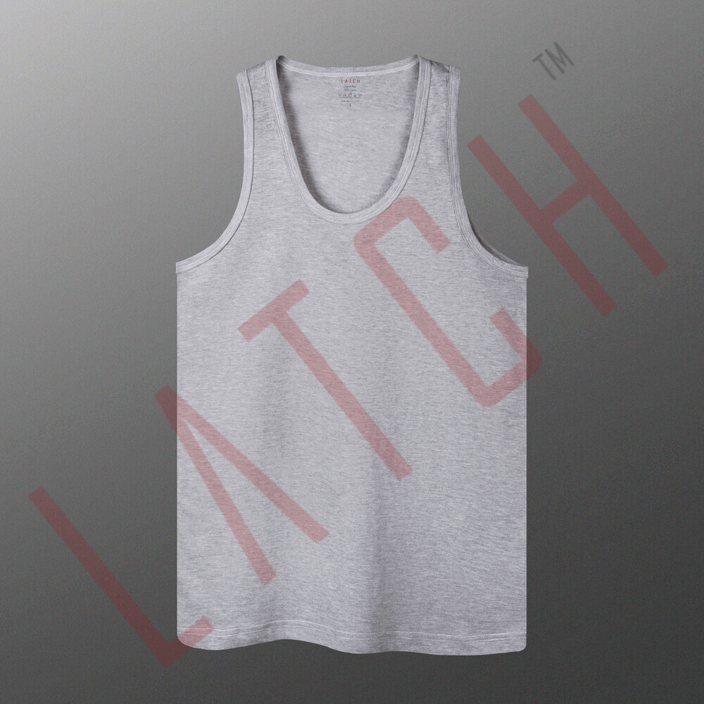 Latch Men Sando Vest (GREY) - 100% cotton banyan – innerwear Tank Top ...