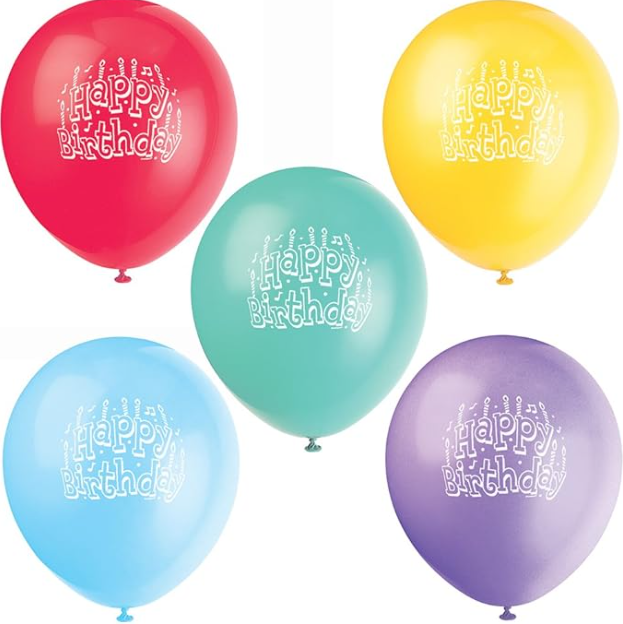 50 Pieces Latex Balloons - 12 Inch Balloons for Birthday Decoration ...