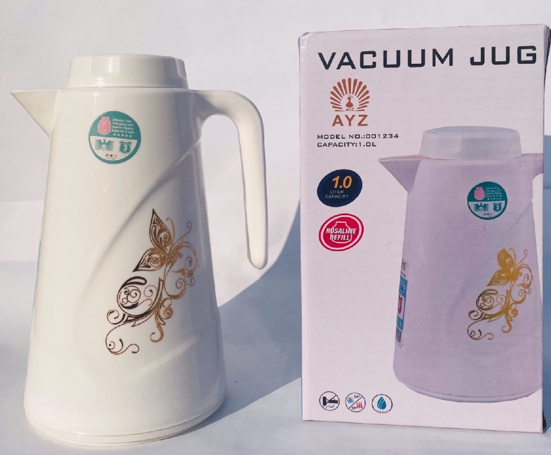 1000ML Vacuum Flask Hot and Cool Thermos Jug Plastic Body Thermal Flask ...