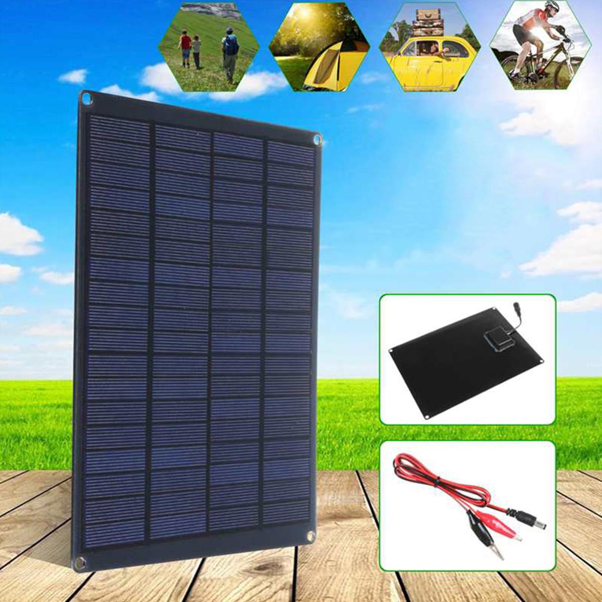 Conventional 12V 7W Flexible Solar Panel Kit Panels Generator Power ...