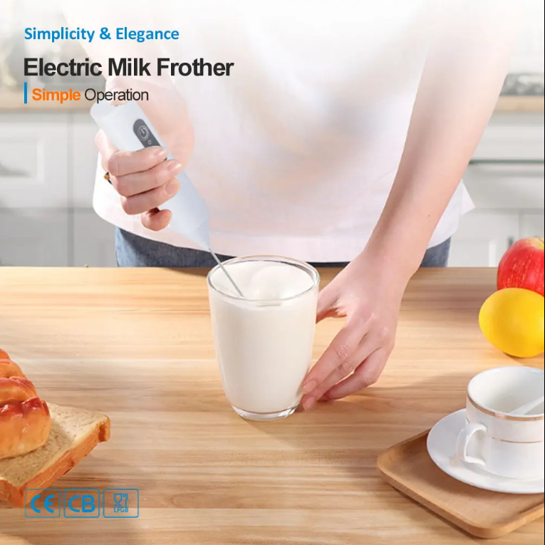 Coffee Beater, Electric Milk Frother Beater, Rechargeable Handheld ...