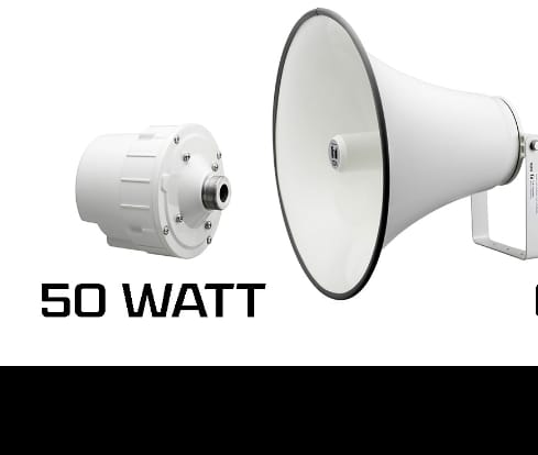 Indoor Outdoor Horn Speaker 50 W Powered Compact Loud highly ...