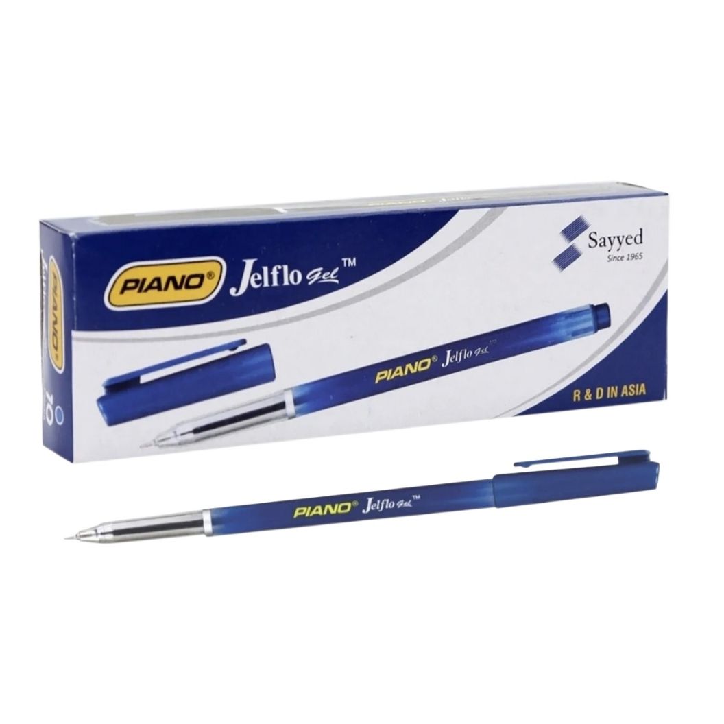 Piano Jelflo Gel Pencil Blue, Red, Black Color 10 pcs | Daraz.pk