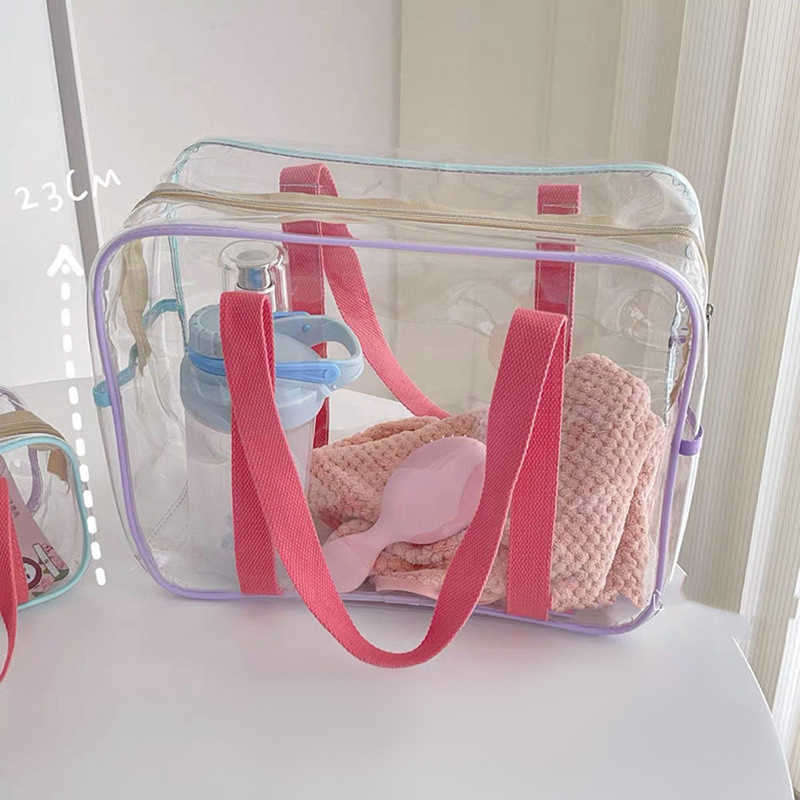 Large-capacity Pvc Swimming Transparent Water Beach Bag Shoulder Bag ...