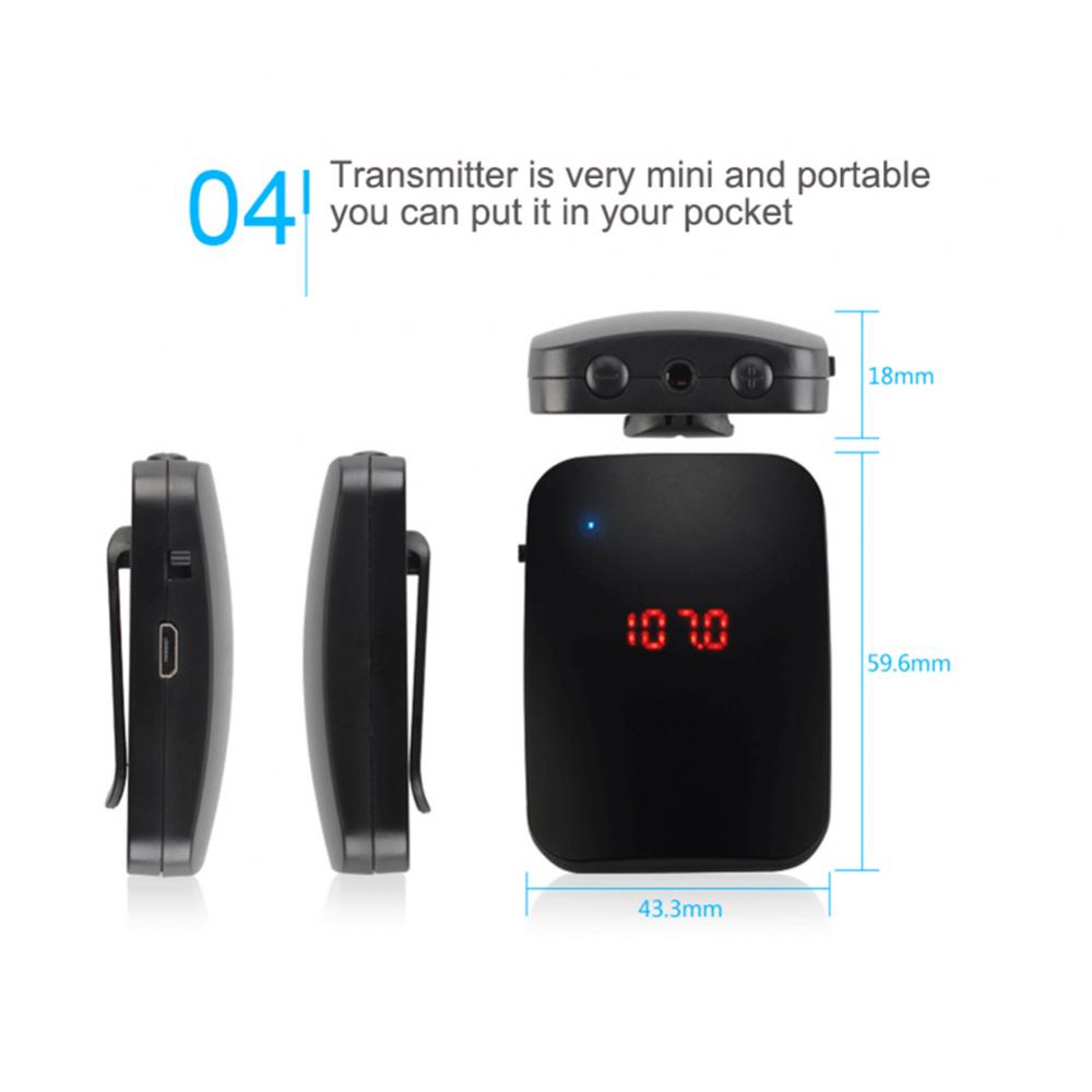 Wireless Microphone Fm Headset Collar Clip-On-Collar Headset Type Mic ...