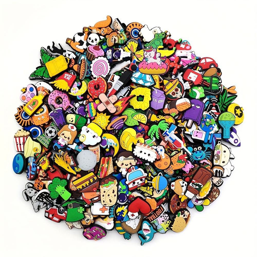 6/30/60/100/200PCS Random Cartoons sneakers Charms Sandals Pendant ...