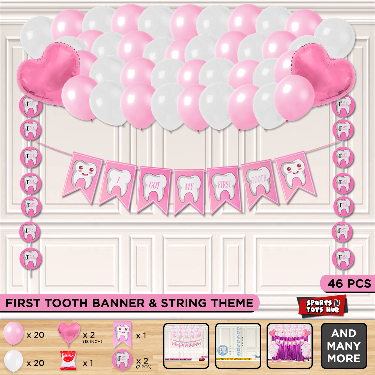 First Tooth Card Banner Theme Collections, Baby's First Teeth ...