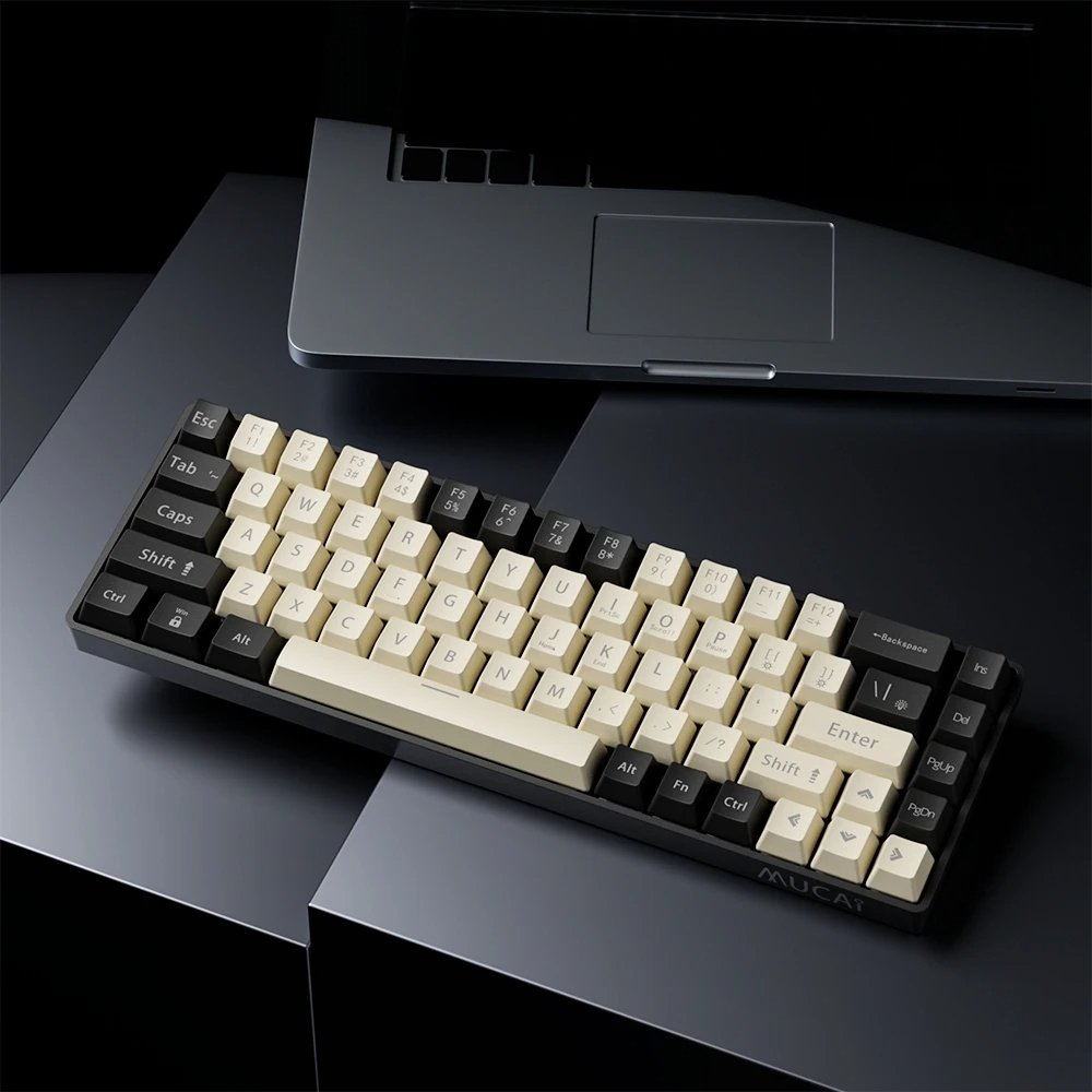 MUCAI MK680 USB Gaming Mechanical Keyboard Red Switch 68 Keys Wired ...