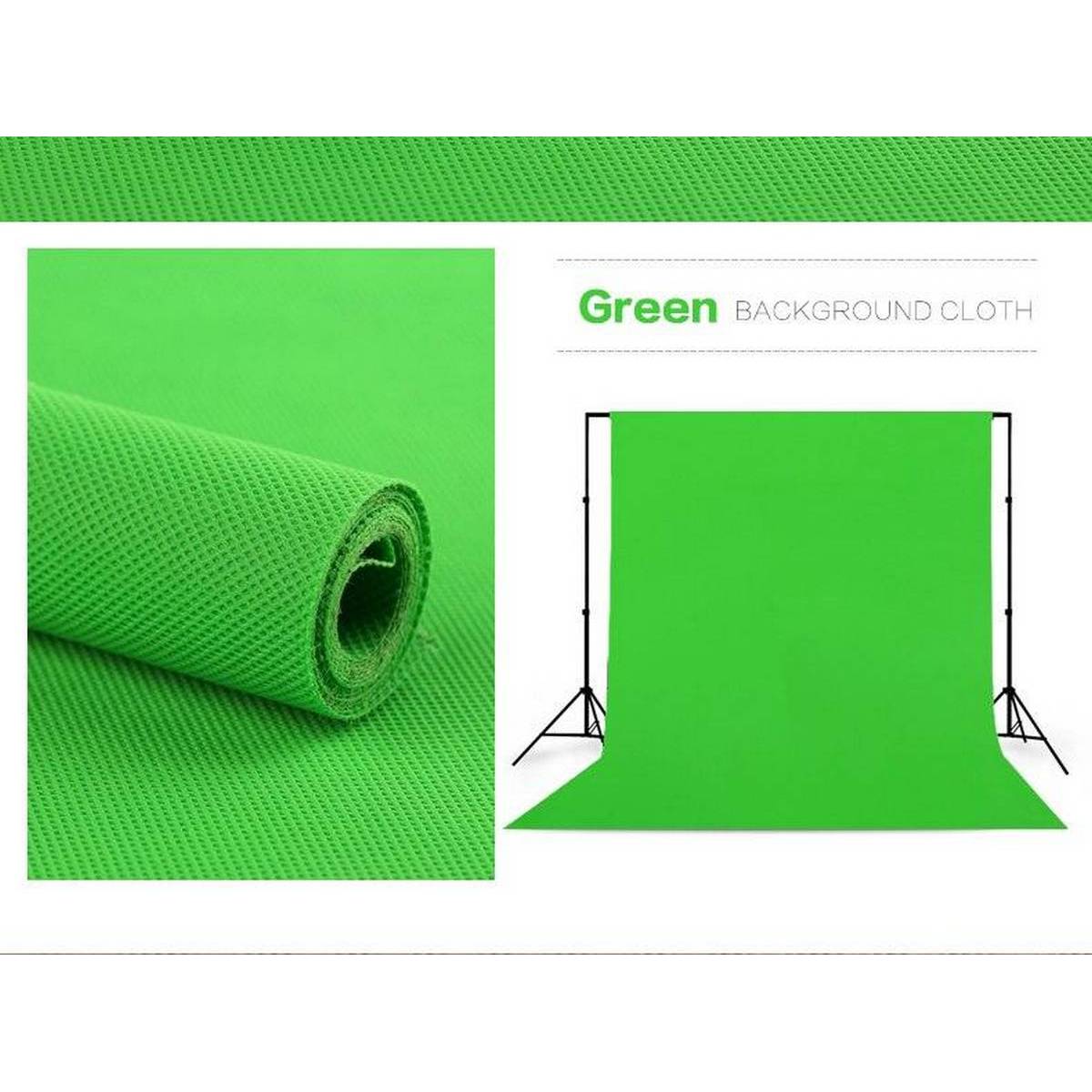 10x5 ft Pure Green Screen Chroma Key Studio Backdrop Video Photo ...