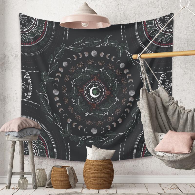 1PC Retro Bohemian Flowers Tapestry Hanging Cloth Living Room Bedroom ...