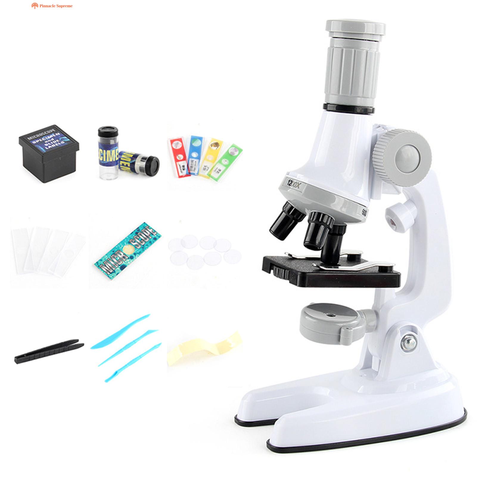 Education Microscope Rotating Eyepiece 100X/600X/1200X Multiple ...