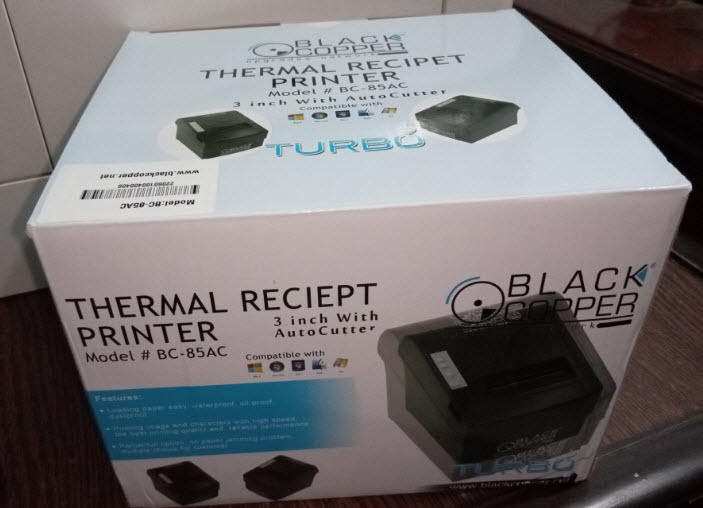 Black copper thermal receipt printer model BC-85AC | Daraz.pk