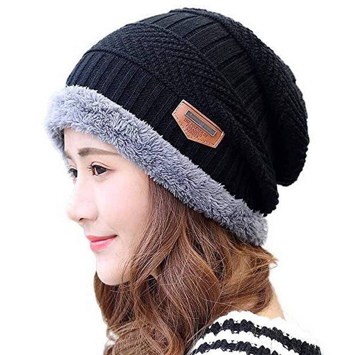 pack of 1- winter cap and cap set for men and women, best quality ...