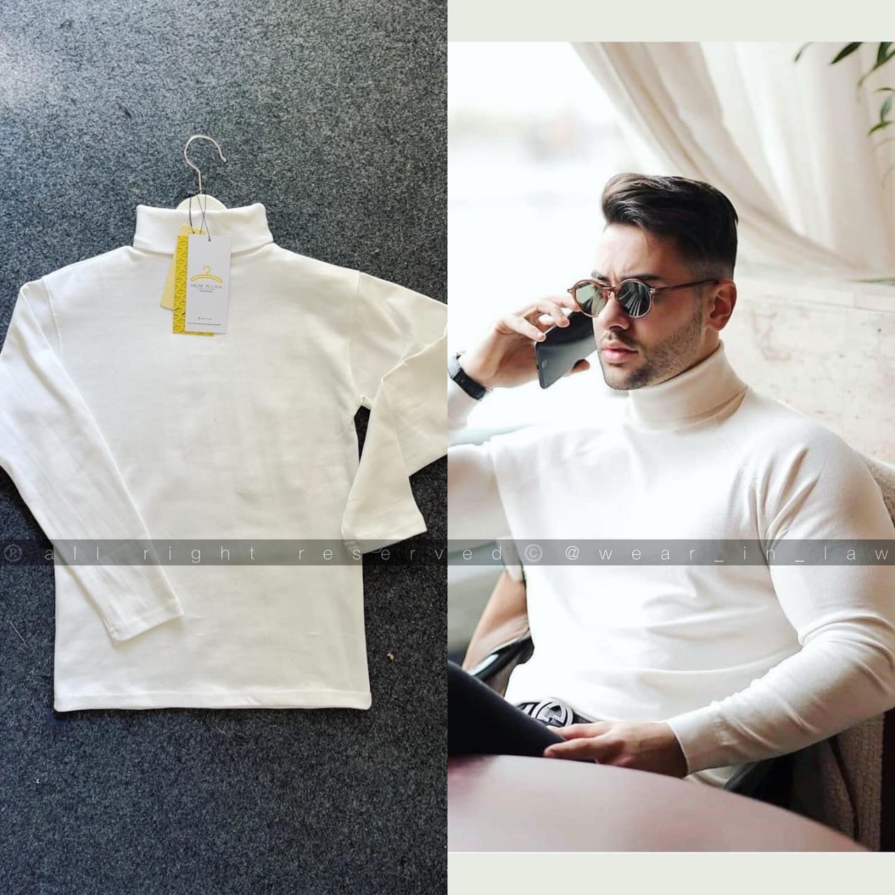 Slim Fit high neck for men and boys for winter warm full sleeves ...