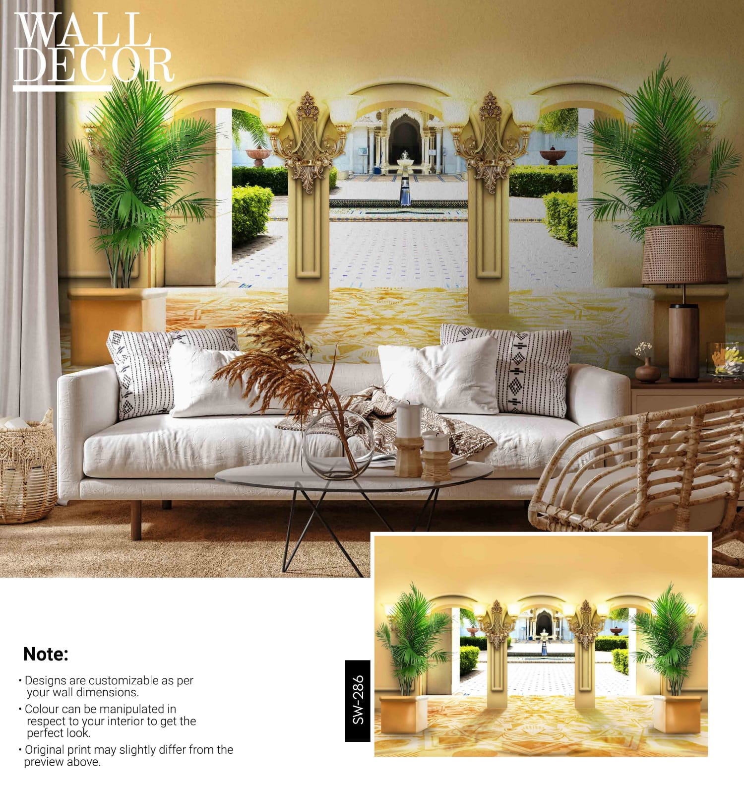Wall Decor Wallpaper Room Decoration 3D Flex Wallpaper 8*10 Size | Daraz.pk