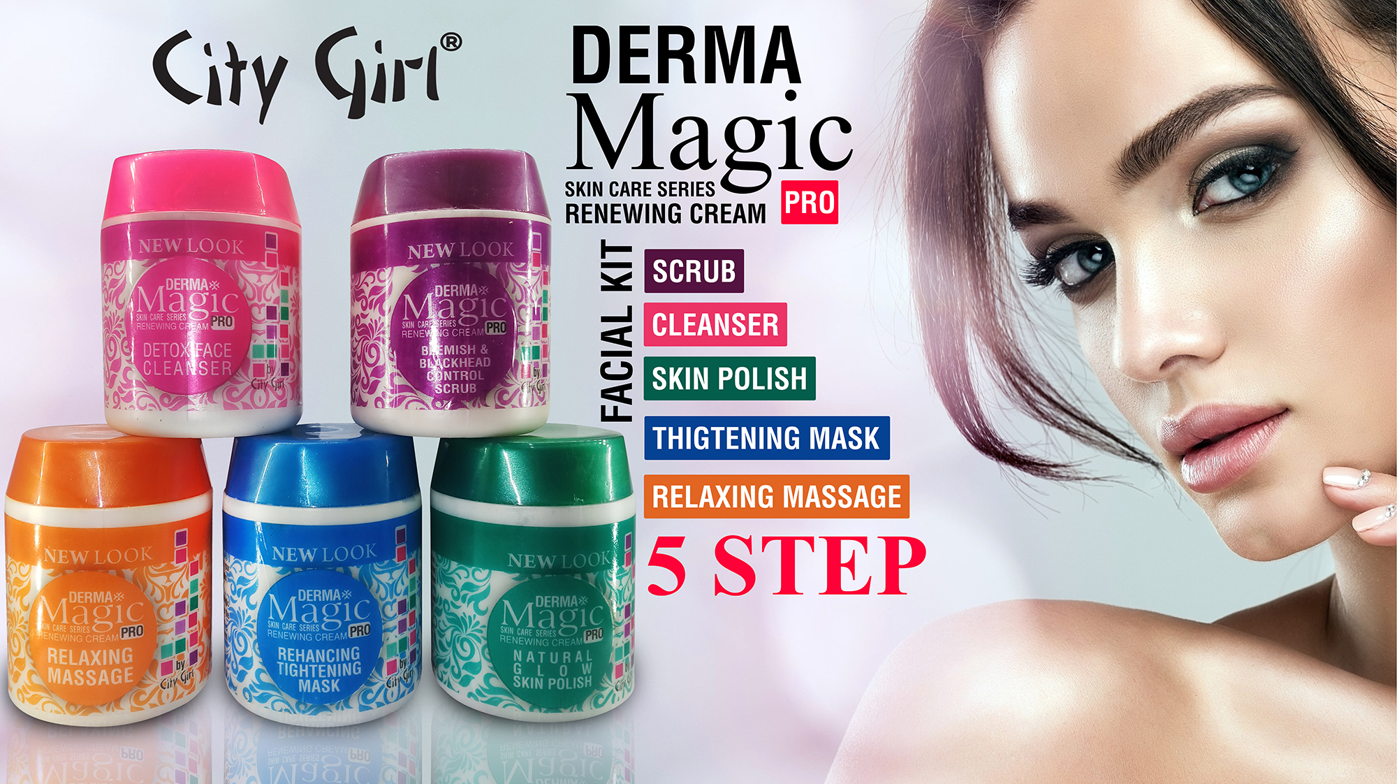 Derma Magic Facial Kit Jar | City Girl | Daraz.pk