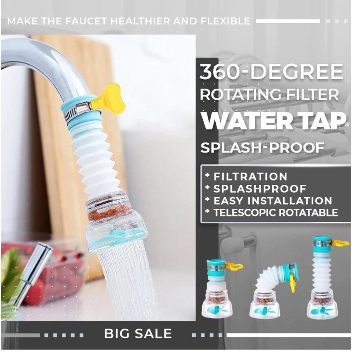 badge360 Rotary Water Saving Kitchen Faucet Shower Head Bathroom Faucet ...