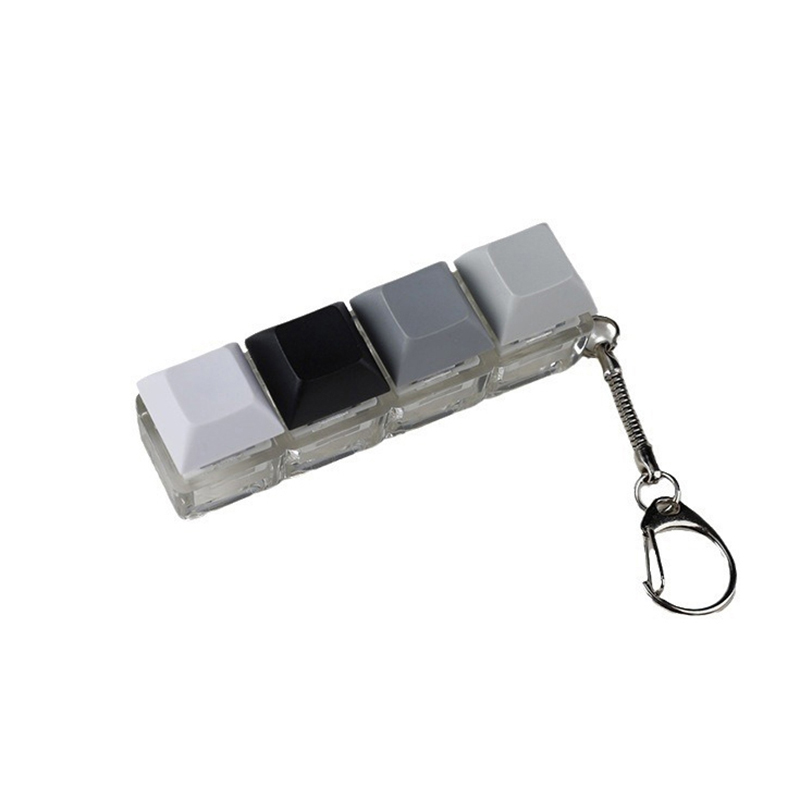 4-Keys Mechanical Keyboard Key Toy Keychain Party Stress Relief DIY ...
