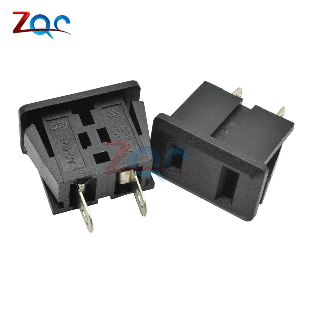 AC-02A 2 PIN US Plug Panel Mount US Outlet Power Socket Male Power Cord ...
