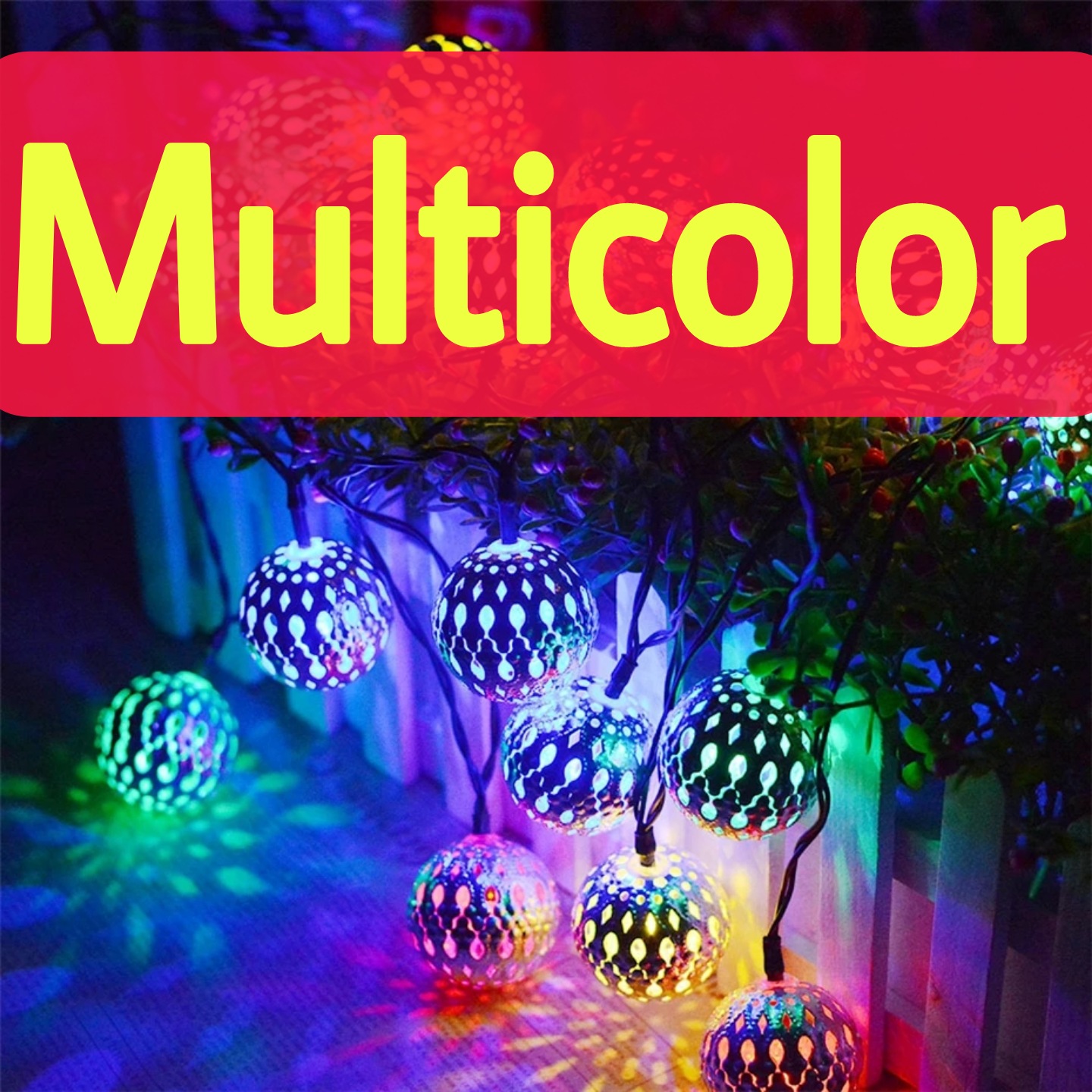 Fancy Moroccan LED Globe Fairy Lights Metal Balls Outdoor Ring Light ...