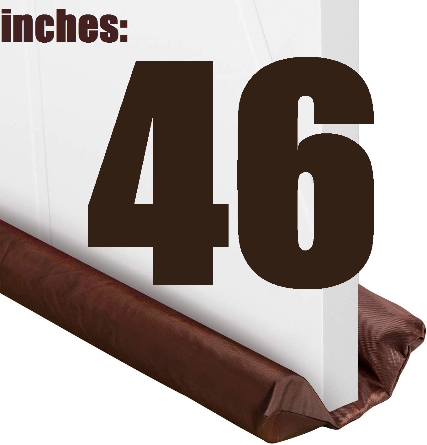 Door Draft and Dust Stopper Brown the Color 18-52 Inches Door Air ...