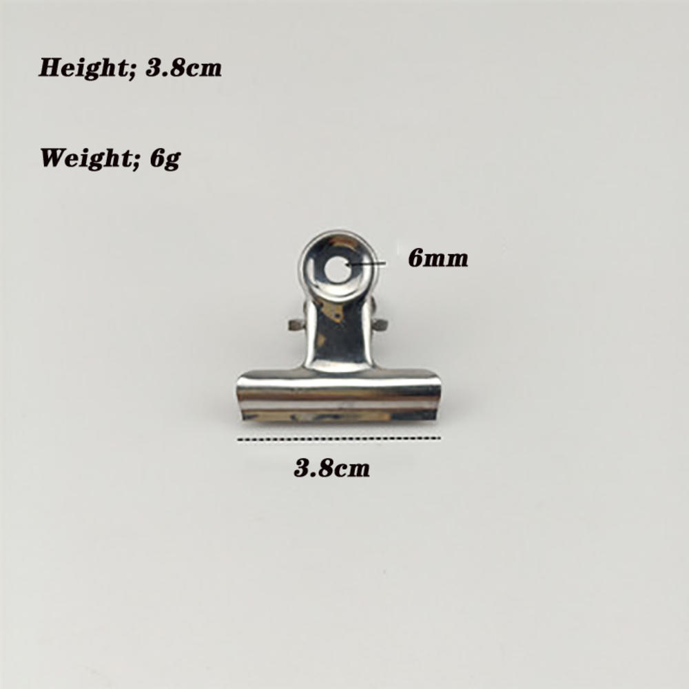 Steel Bulldog Clips Metal Office Paper Clip Binder Grip Clamp 75mm ...