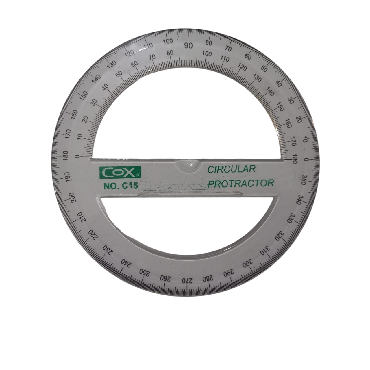 360 Degree Protractor All Round Ruler Template Circle School Drafting ...