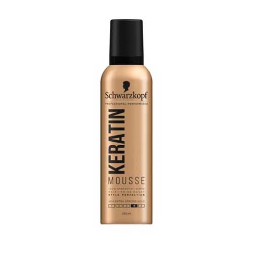 Keratin Mousse Hair Shine Boost Extra Strong Hold 250ml | Daraz.pk