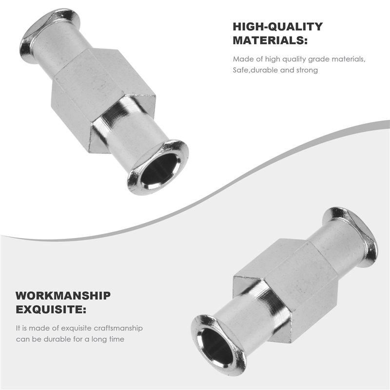 10Pcs Coupler Luer Syringe Connector Metal Double Joints Adapter | Daraz.pk