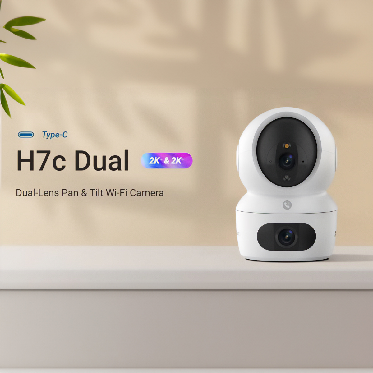 EZVIZ Dual-Lens H7C Pan & Tilt Wi-Fi Camera 2K+ (4MP + 4MP) | Daraz.pk