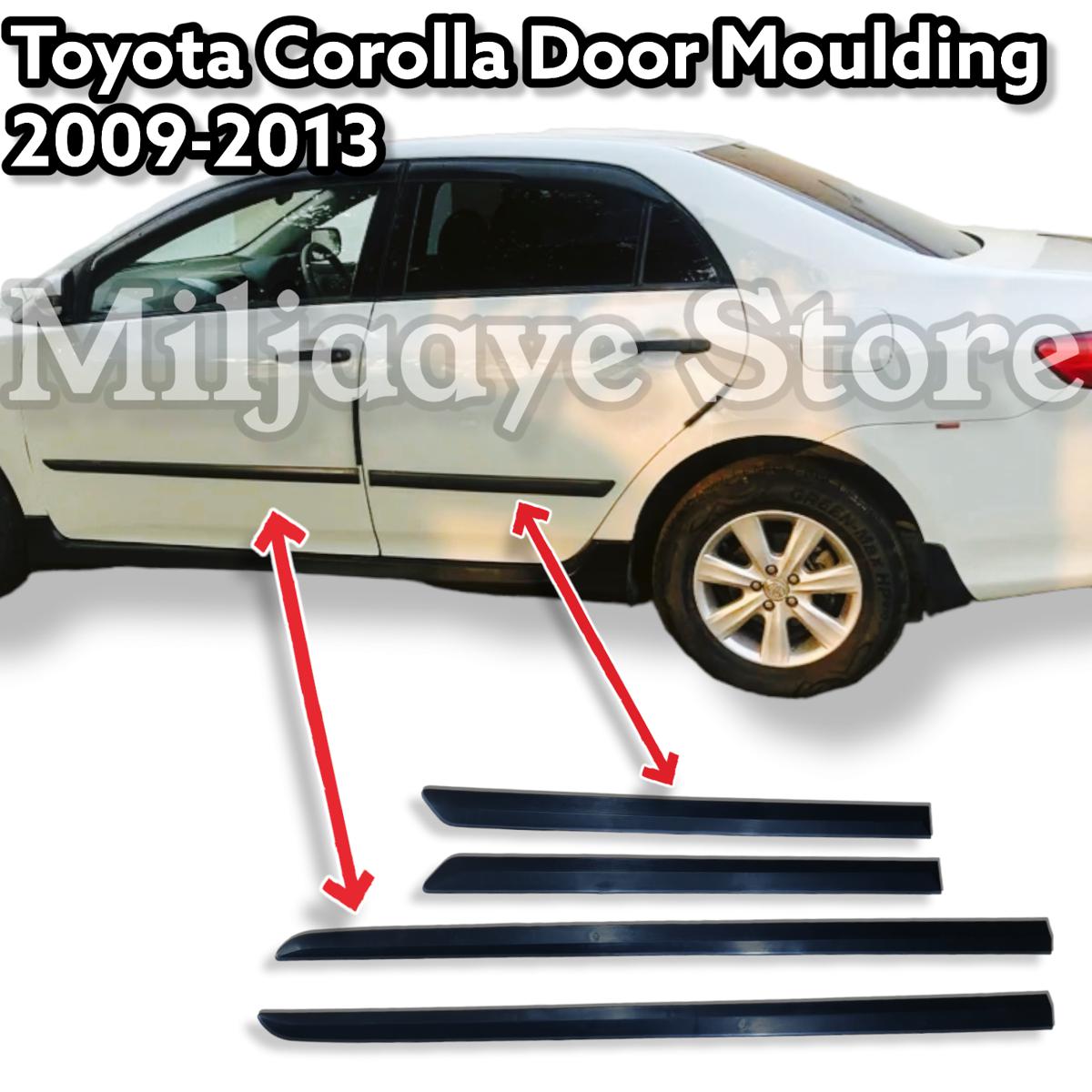 Toyota Corolla Door Moulding Door Patti Side Strips Body Moulding 2009 ...