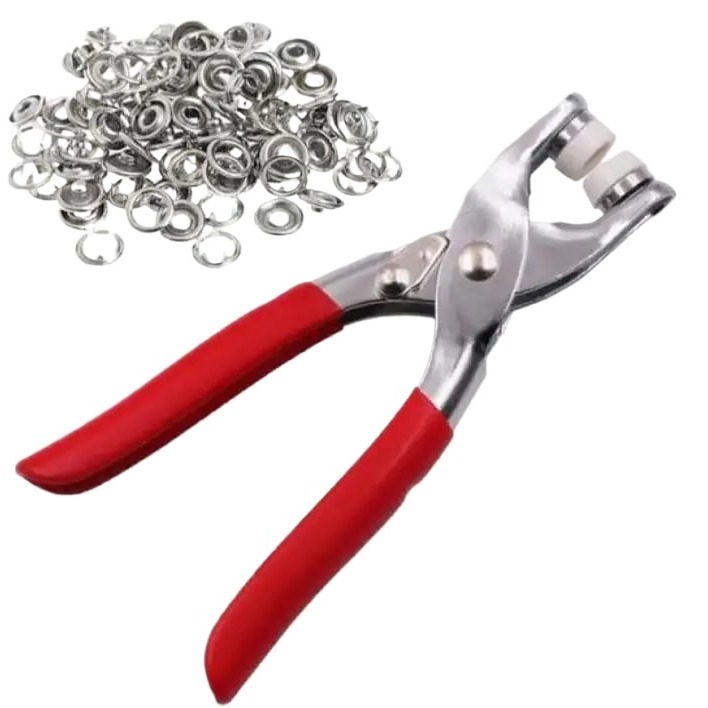 High Quality Metal Snap Buttons Press Pliers Tool Kit Includes 25 Metal ...