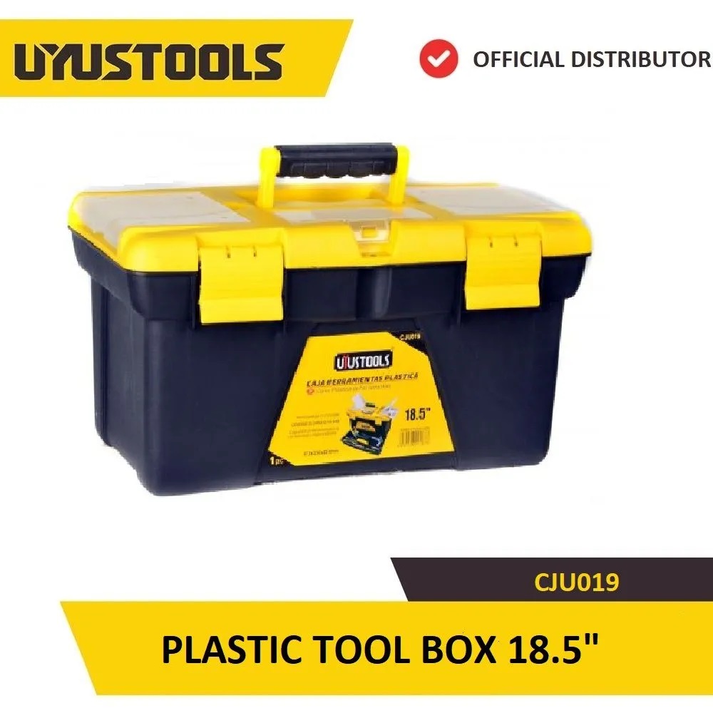 Plastic Tool Box 18.5 INCH | Spacious Interior with Durable Plastic ...