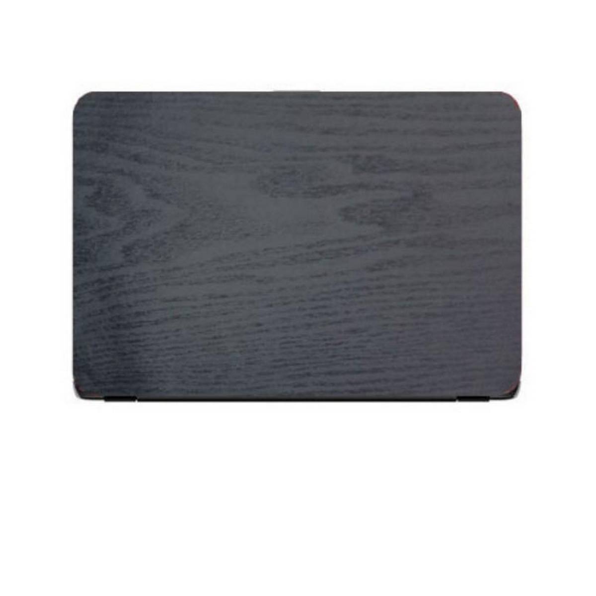 Universal Laptop Back Skin Wooden Texture - Black | Daraz.pk