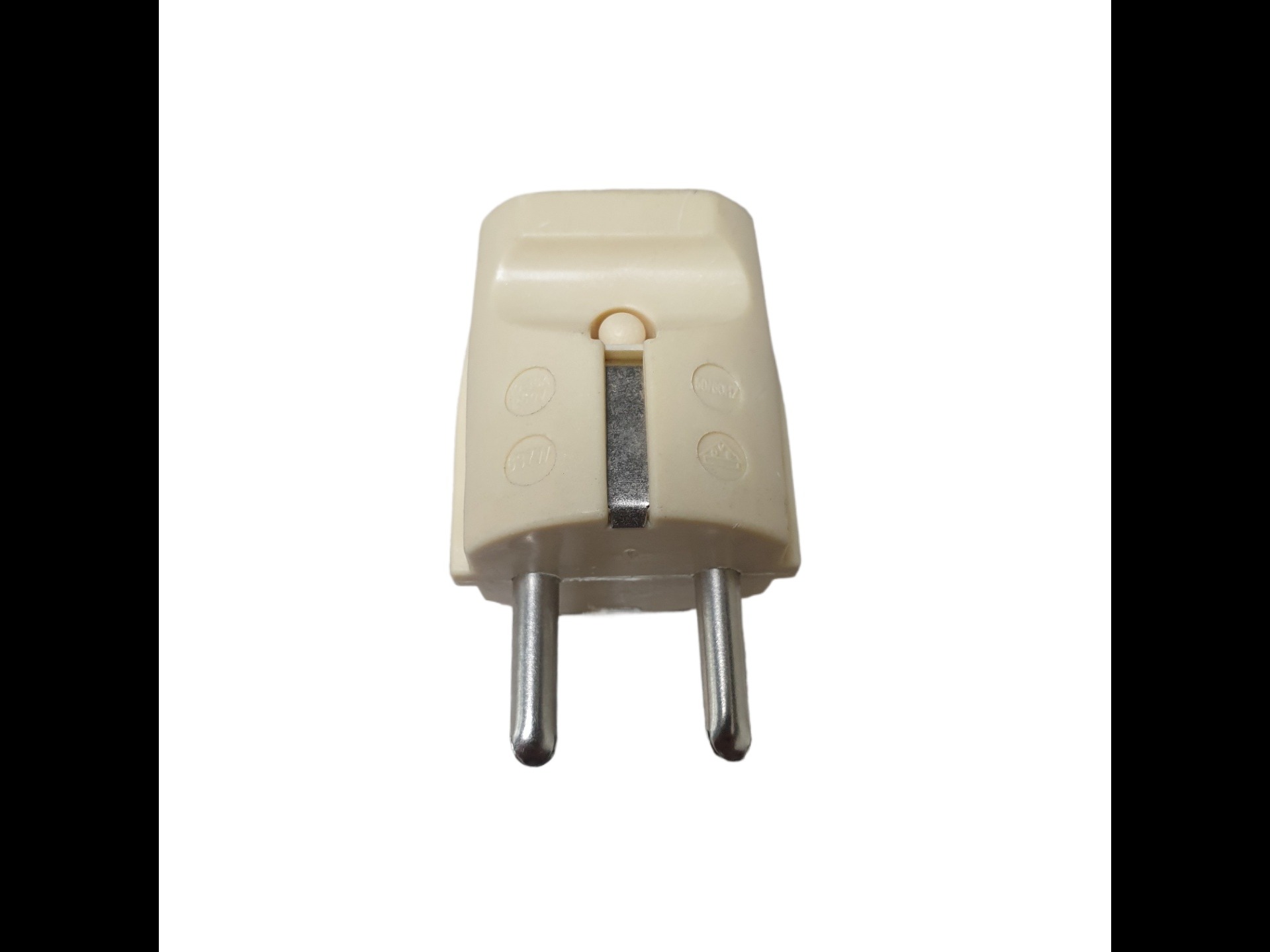 2 Pcs European 2-Pin Electrical Plug, 2 Pin Plug Shoe Switch Male Plug ...