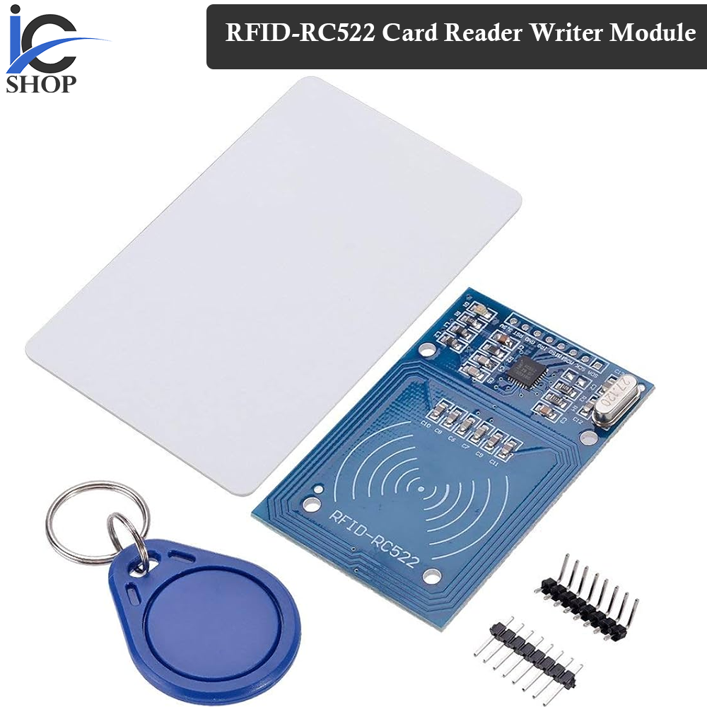 RFID module RC522 RFID Reader Writer module with Card Key SPI Read Write for Arduino | Daraz.pk