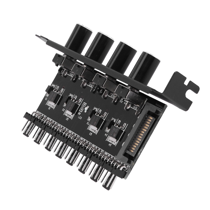 Pc 8 Channels Fan Hub 4 Knob Cooling Fan Speed Controller 12V | Daraz.pk