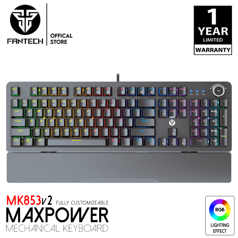 FANTECH MK853 / MK853v2 RGB Mechanical Keyboard All Anti Ghost Keys ...