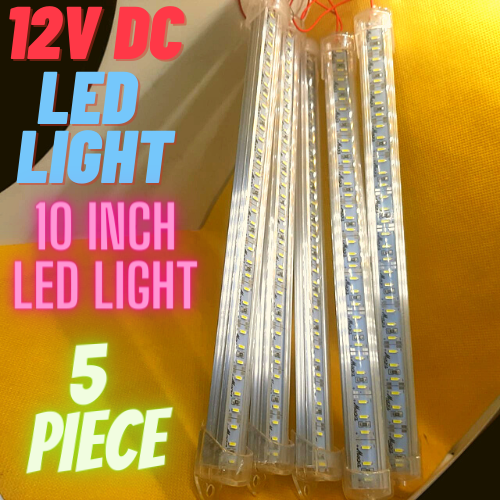 12V DC LED LIGHT - HIGH BRIGHTNESS 18 SMD LED TUBE LIGHT (Pack of 2/3/5 ...