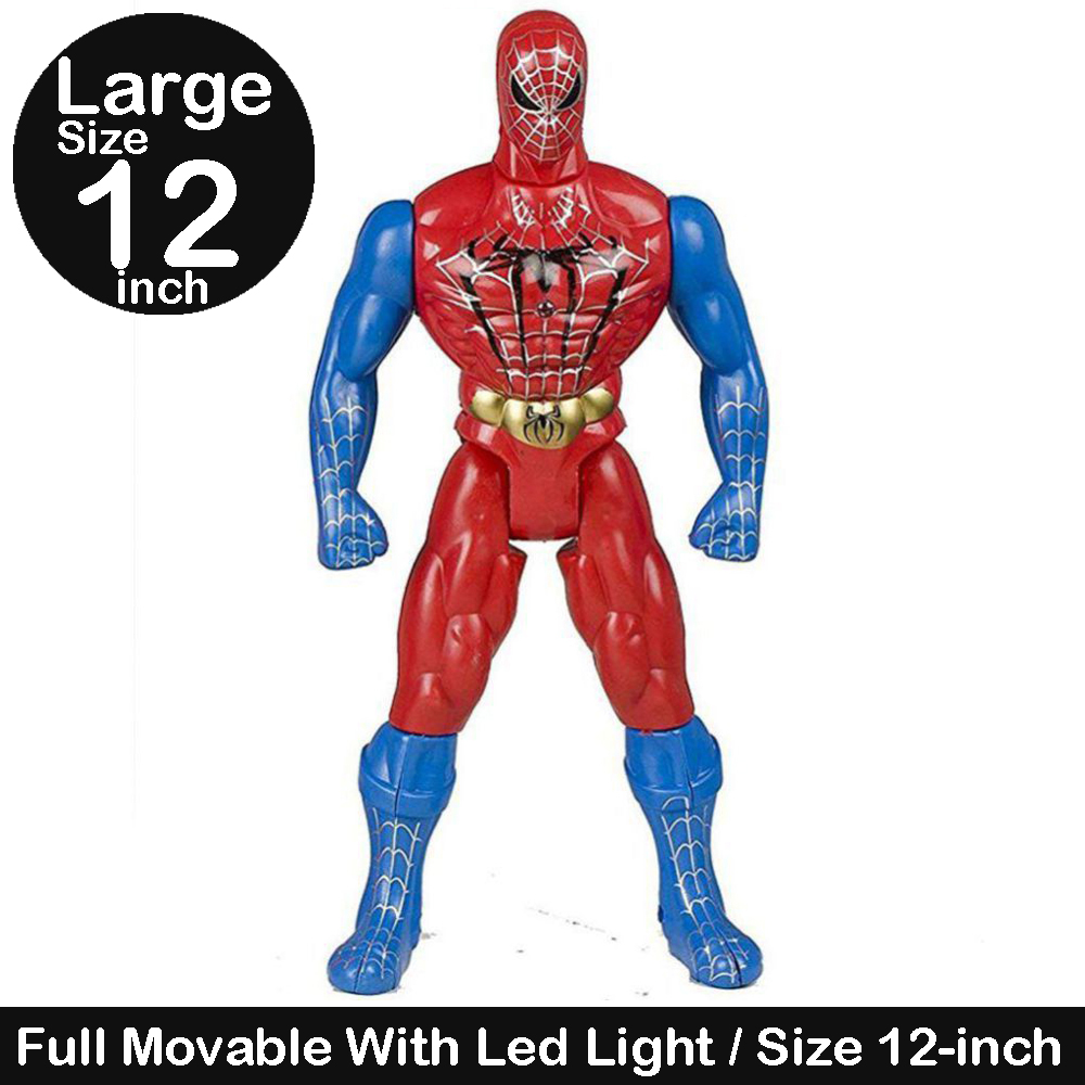 Large Size 12 inch - Spiderman Action Figures Full Movable Head Arms ...
