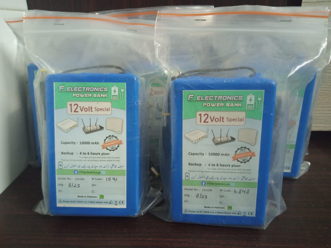 WiFi Router Power Bank 12v Volts special Mini UPS Technology | 10000 ...