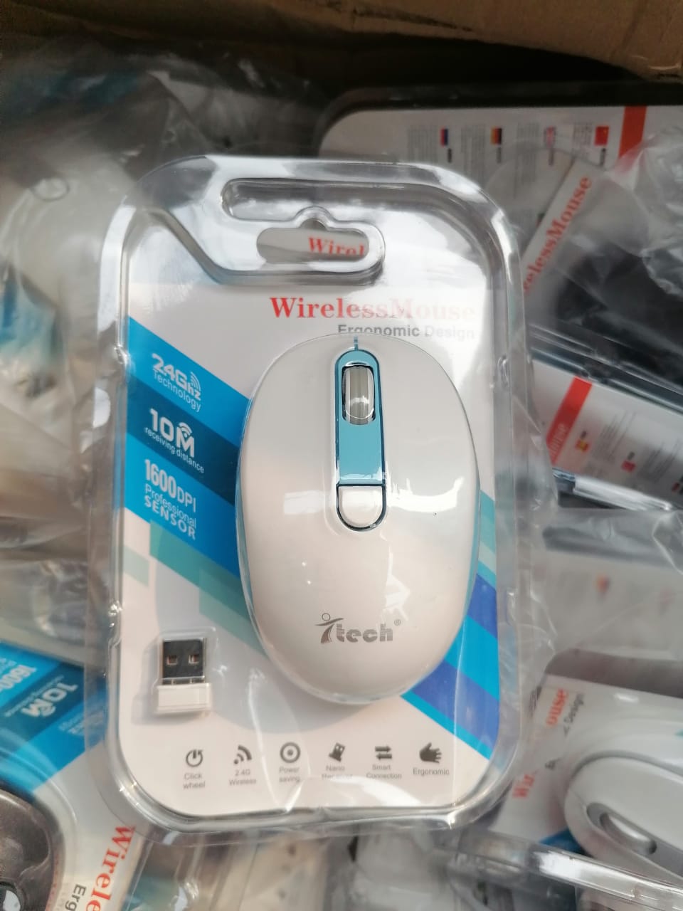 iTECH Wireless Mouse With Usb Dongle Optical Wireless Mice Super High ...